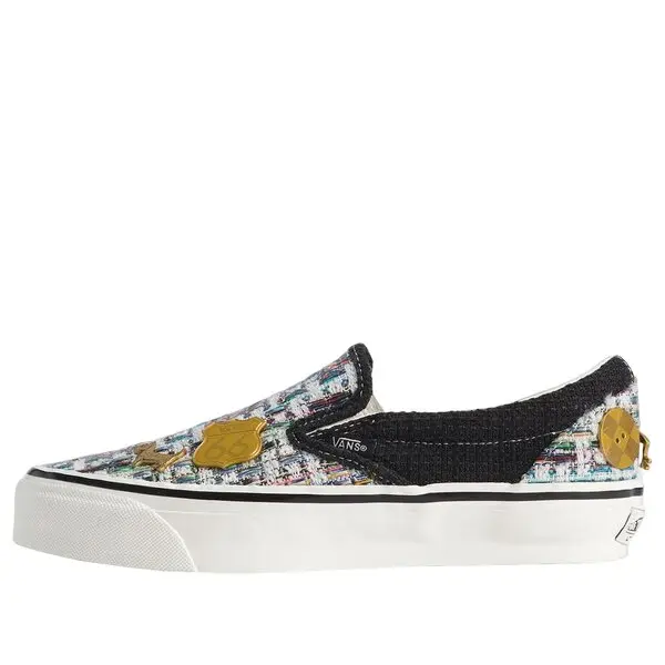 VANS Premium Embellished Slip-on Sneakers - Black/white