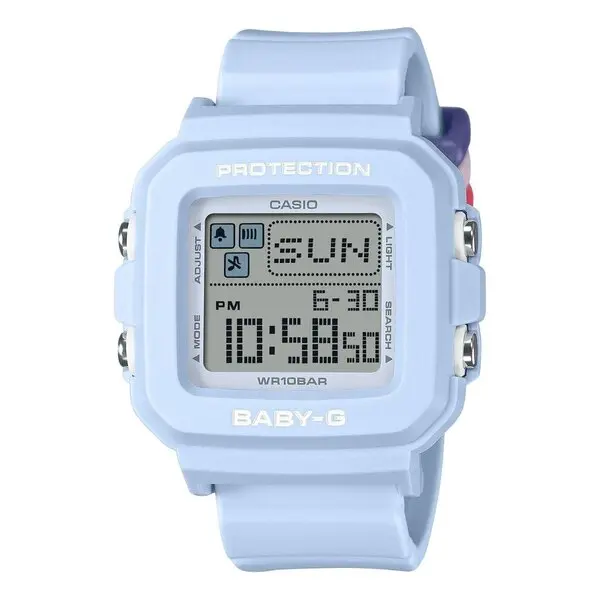 Casio Baby-g Digital Watch With Resin Strap - Blue