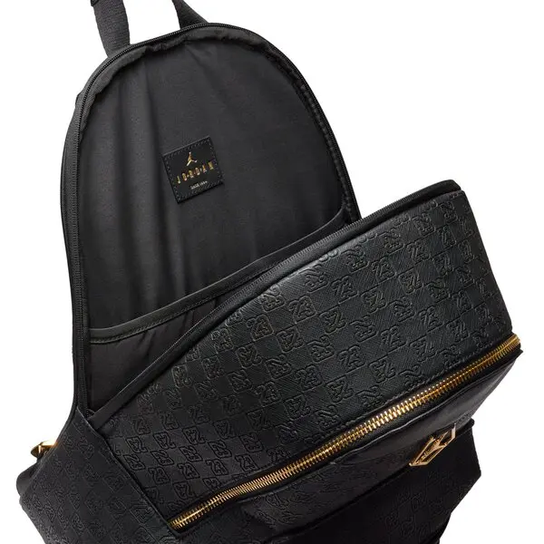 JORDAN Core Monogram Backpack - Black