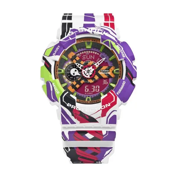 Casio X Evangelion G-shock Analog-digital 110 Series 'multicolor