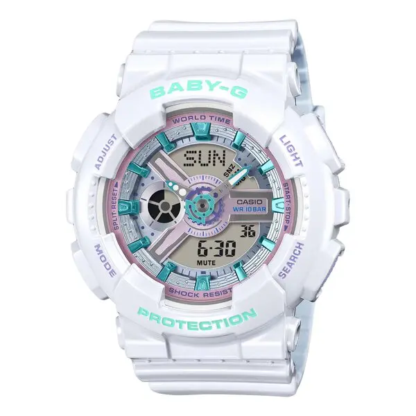Casio Baby-g Bga-110 Series Digital Watch - White
