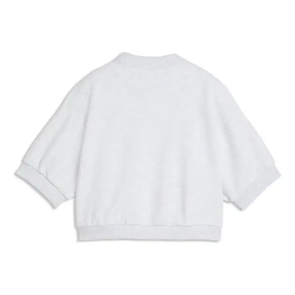 PUMA Elevated Essentials Relaxed Sweatshirt - White/glow Heather