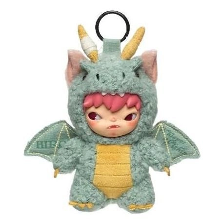 POP MART Hirono Mist-walker Series Plush Doll Pendant 'the Wingless Follower - Multi-color