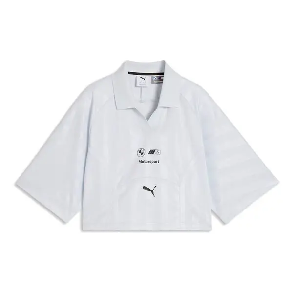 PUMA X Bmw Motorsport Cropped Polo - Silver Mist