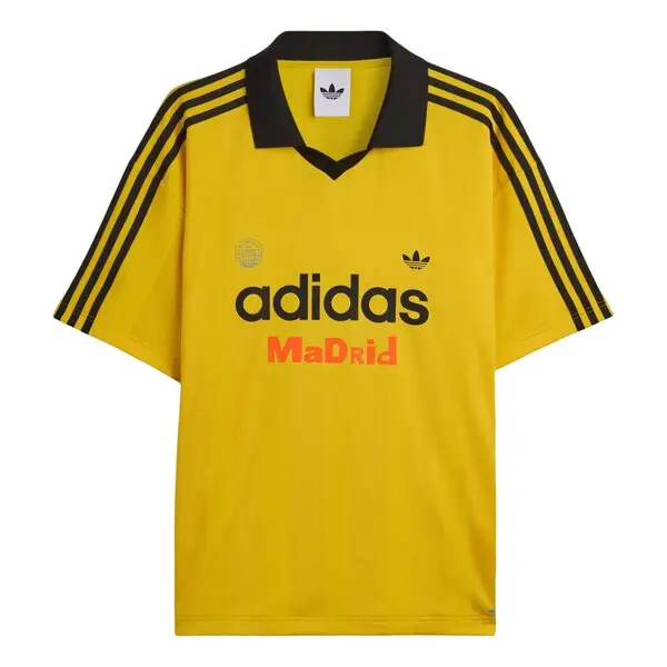Adidas X Bad Bunny Dtmf Tour Merch Madrid Relaxed T-shirt - Yellow