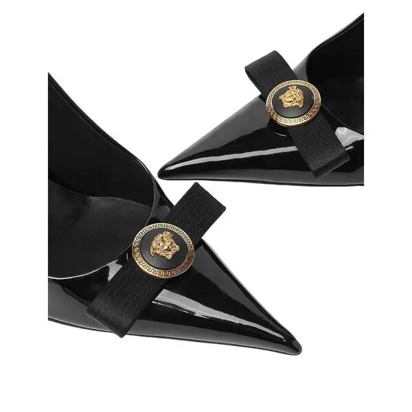 Versace Ribbon Patent Pumps 110 Mm
