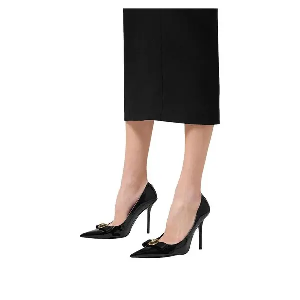 Versace Ribbon Patent Pumps 110 Mm