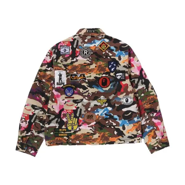A BATHING APE Hybrid Camo Multi Badge Jacket