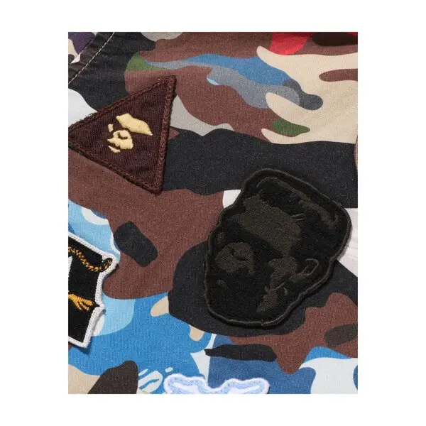 A BATHING APE Hybrid Camo Multi Badge Jacket