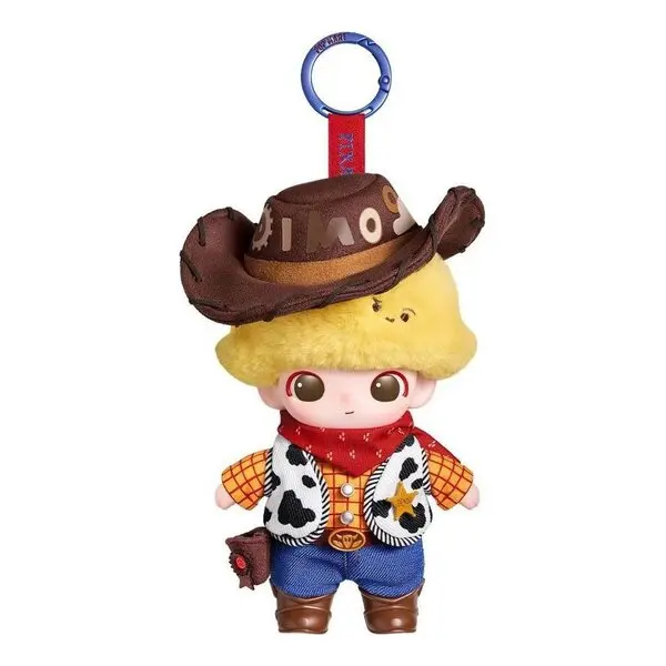 POP MART Dimoo World X Pixar Series "woody" Vinyl Plush Pendant
