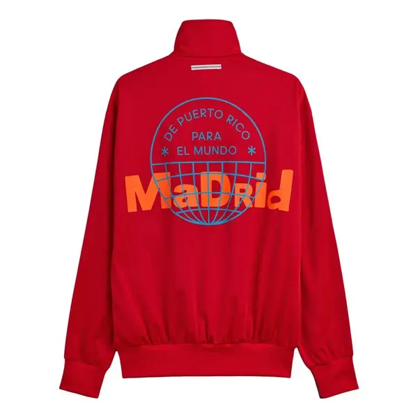 Adidas X Bad Bunny Dtm F Tour Merch Madrid Firebird Track Jacket - Red