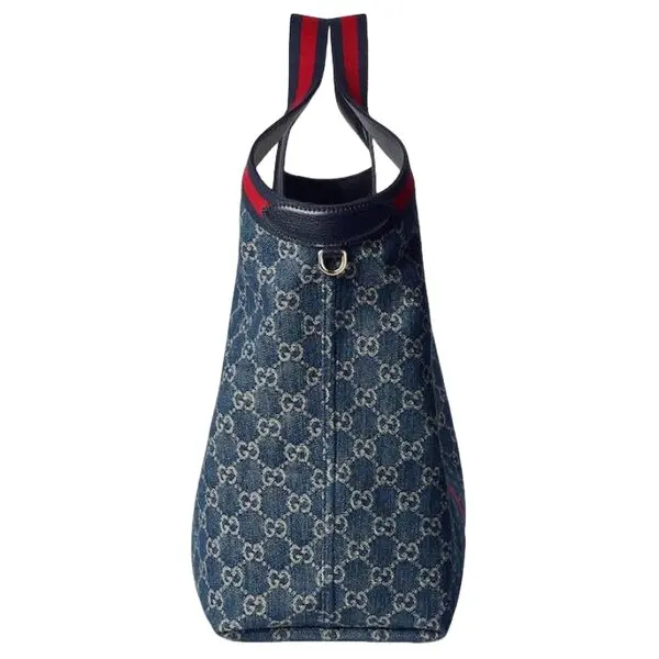 Gucci Giglio Tote Bag - Blue/white