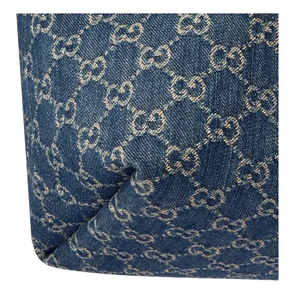 Gucci Giglio Tote Bag - Blue/white
