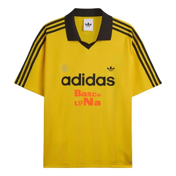 Adidas X Bad Bunny Dtmf Tour Merch Barcelona Relaxed T-shirt - Yellow
