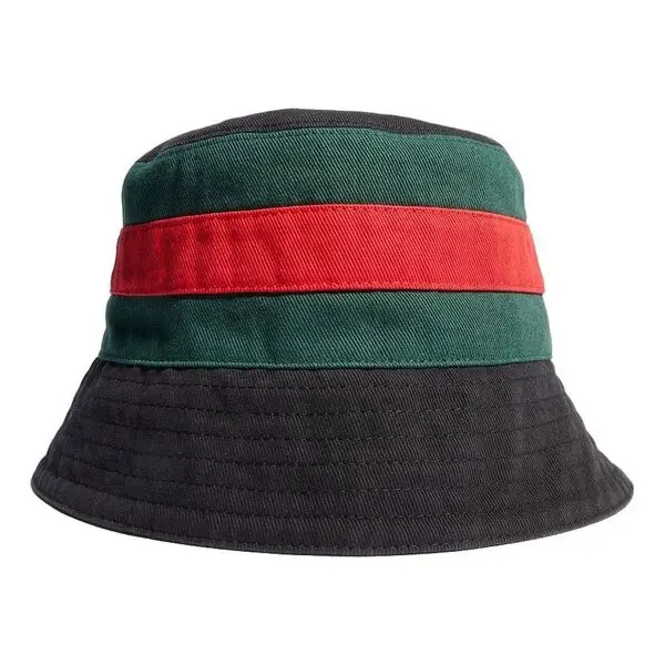 Gucci Gg Cotton Canvas Bucket Hat With Web - Black