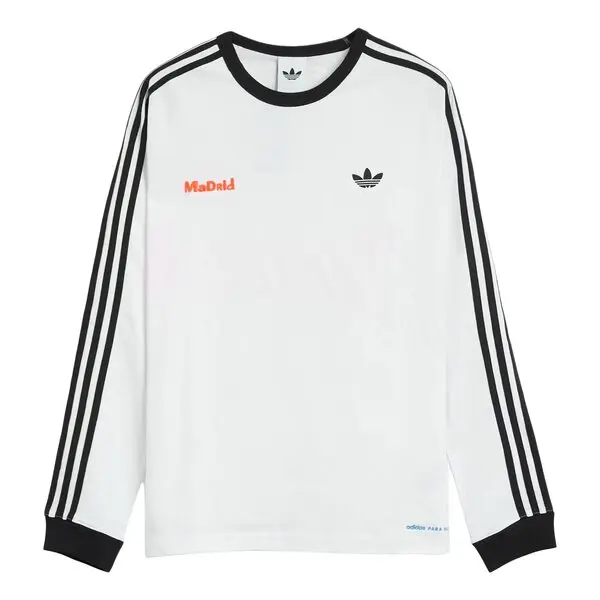 Adidas X Bad Bunny Dtmf Tour Merch Madrid Long-sleeved T-shirt - White