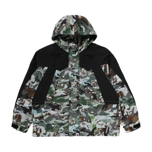 A BATHING APE Hybrid Camouflage Snowboard Jacket