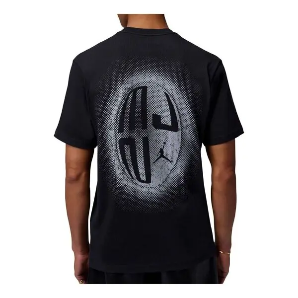 JORDAN Sport Dri-fit Graphic T-shirt 'black White - Black/white