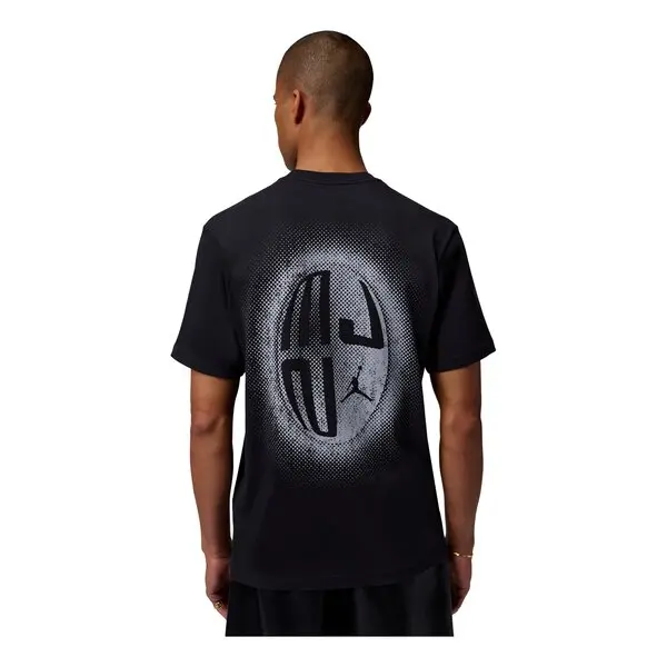 JORDAN Sport Dri-fit Graphic T-shirt 'black White - Black/white