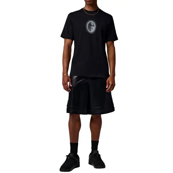 JORDAN Sport Dri-fit Graphic T-shirt 'black White - Black/white