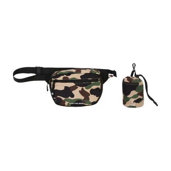 A BATHING APE 1st Camo Packable Waist Bag