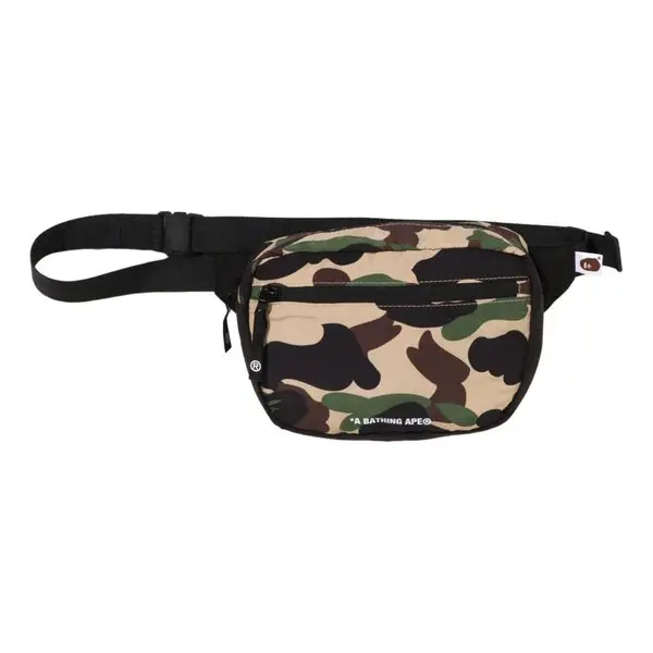 A BATHING APE 1st Camo Packable Waist Bag - Yellow