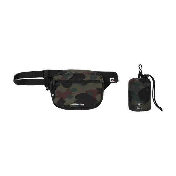 A BATHING APE 1st Camo Packable Waist Bag