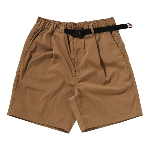 A BATHING APE Belt 1 Pleat Elasticated Relaxed Fit Shorts