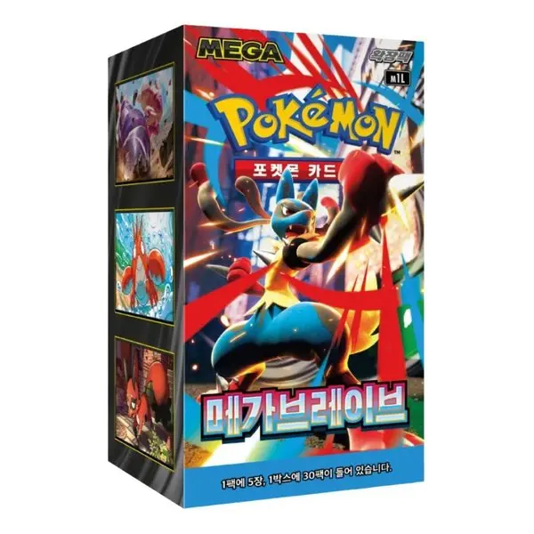 POKEMON Card Kr Mega Expansion Pack Mega Brave Box - Multi-color