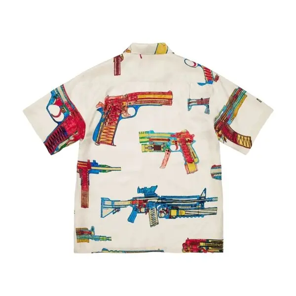 Supreme Ss26 Guns Silk S/s Shirt
