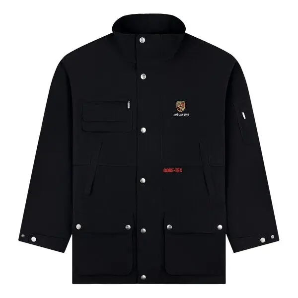 Aimé Leon Dore X Porsche Gore-tex Cabrio Jacket - Jet Black