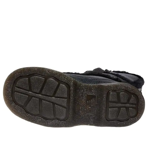 Dr. Martens Buzz Combat Boots With Fur Trim