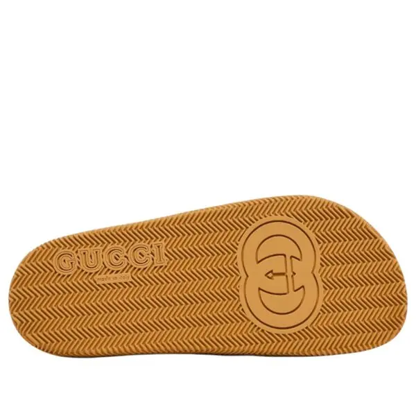 Gucci Slides - Beige/orange/green