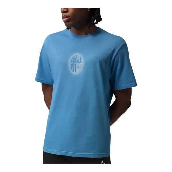JORDAN Sport Dri-fit Graphic T-shirt 'blue Beyond White - Blue/beyond White