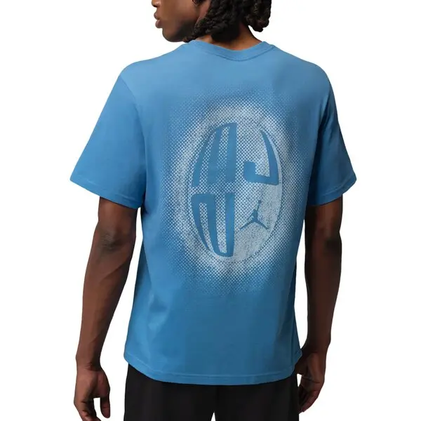JORDAN Sport Dri-fit Graphic T-shirt 'blue Beyond White - Blue/beyond White