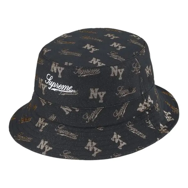 Supreme Monogram Crusher Hat - Black