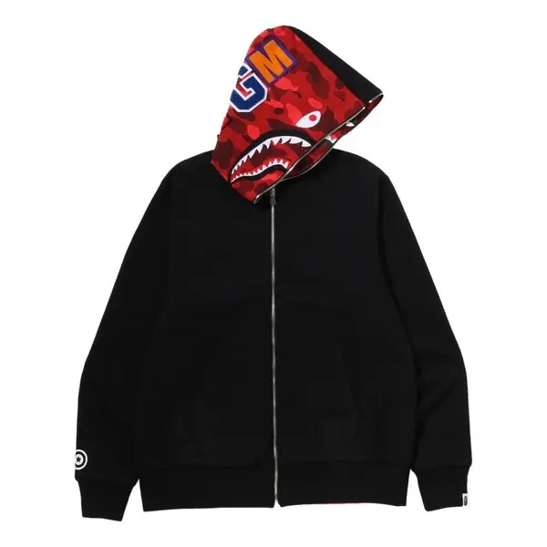 A BATHING APE Color Camo Reversible Shark Full Zip Hoodie