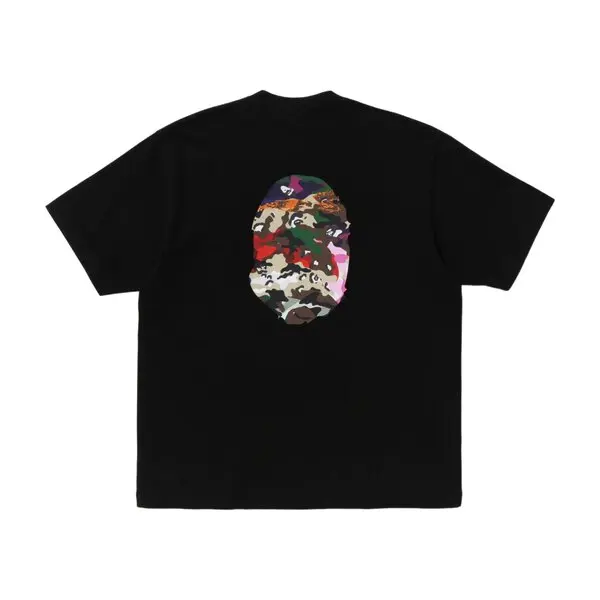 A BATHING APE Hybrid Camo Ape Head Relaxed Fit T-shirt - Black