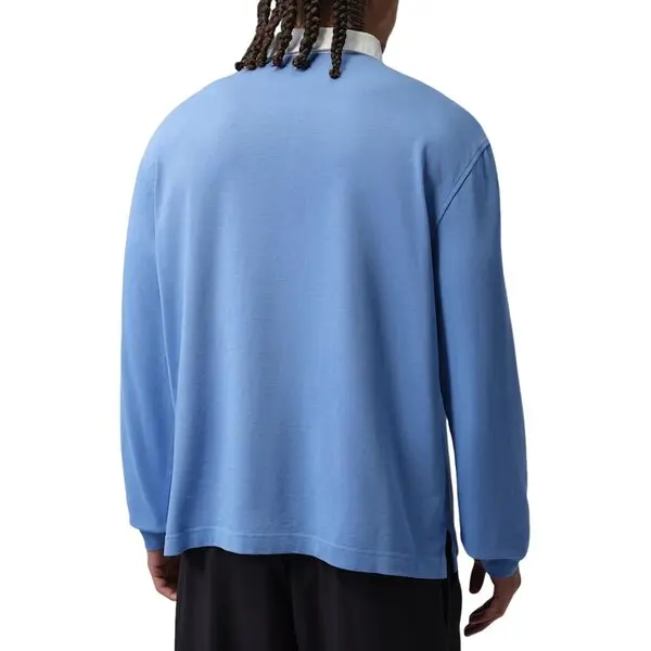 JORDAN Flight Essentials Rugby Long Sleeve Shirt - Blue/beyond Sail