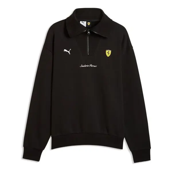PUMA X Scuderia Ferrari Half-zip Fleece Crew Sweatshirt