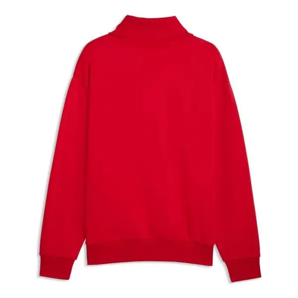 PUMA X Scuderia Ferrari Half-zip Fleece Crew Sweatshirt - Rosso Corsa
