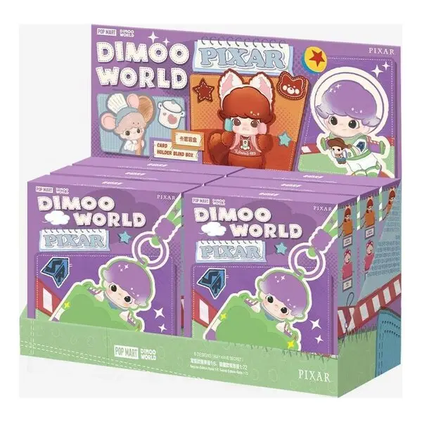 POP MART Dimoo World X Pixar Series Card Holder Sealed Case - Multi-color