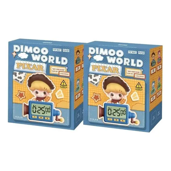POP MART Dimoo World X Pixar Series Timer Fridge Magnet Sealed Case - Multi-color