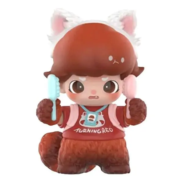 POP MART Dimoo World X Pixar Series Figure: Dimoo As Red Panda Mei - Multi-color