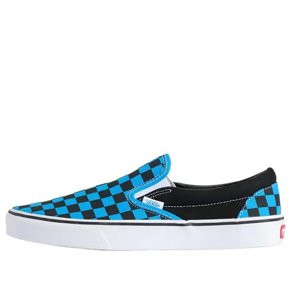 VANS Classic Slip-on Checkerboard Sneakers - Blue