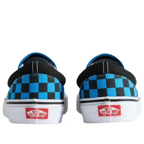 VANS Classic Slip-on Checkerboard Sneakers - Blue