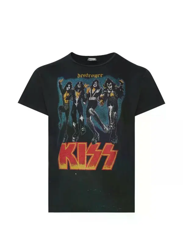 MadeWorn Kiss Shout It Out Loud '90s T-shirt - Black