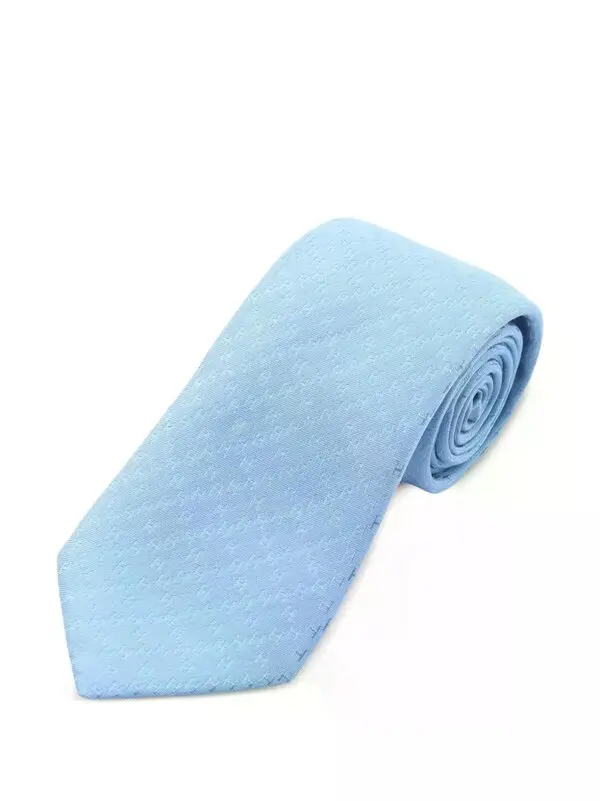Hermès Silk Jacquard H Pattern Tie