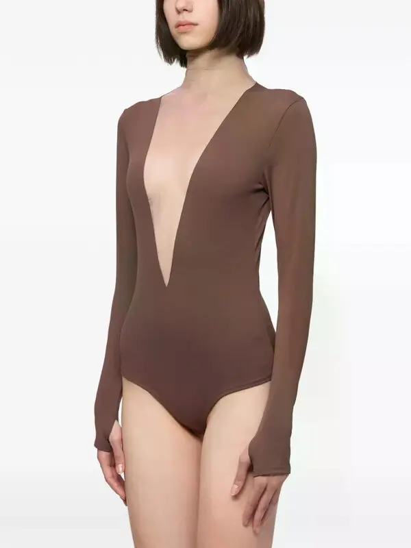 ATU BODY COUTURE Long Sleeve Top With Tulle Insert