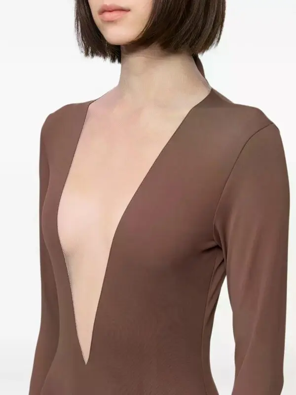 ATU BODY COUTURE Long Sleeve Top With Tulle Insert